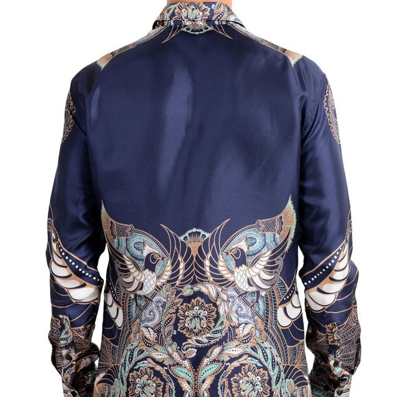 Versace Collection | Shirts | Versace Collection Trend Silk Graphic ...